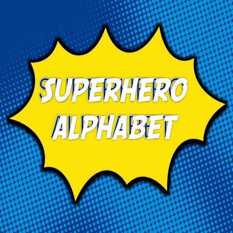Superhero Letters Clipart