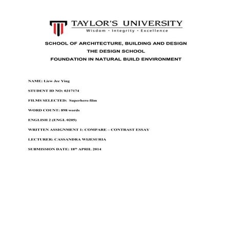 Superhero compare and contrast | DOCX