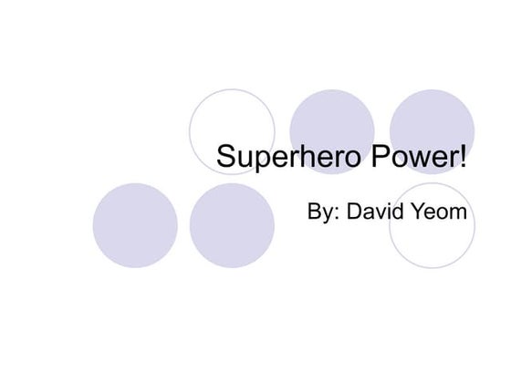 Superhero ppt. | PPT
