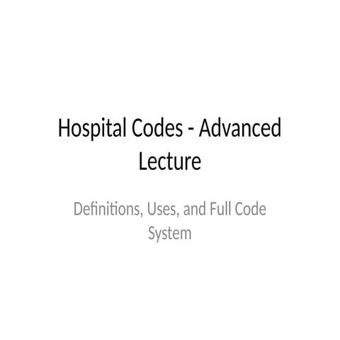 Comprehensive Guide to Hospital Emergency Codes and Response Protocols ...