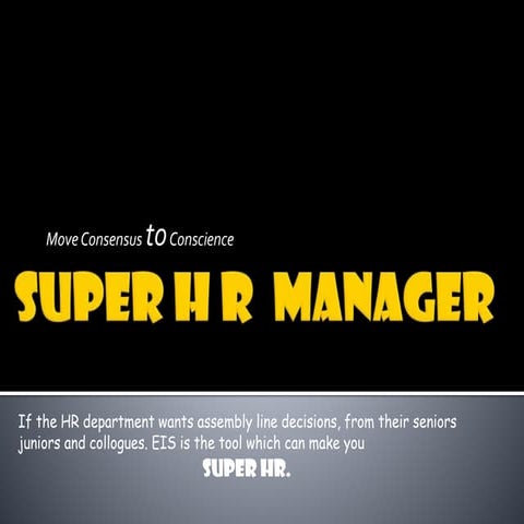 Super HR Manager | PPTX | Resume Writing and Advice | Job Search
