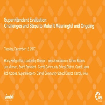 Superintendent Evaluation: Challenges and Steps to Make It Meaningful ...