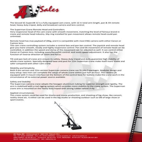 Secced Super Jib 12 | PDF