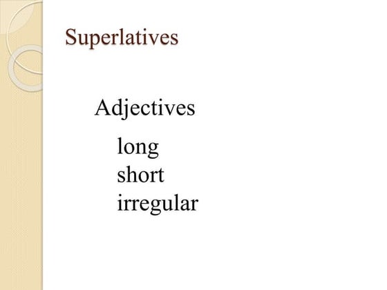 Comparatives adjectives | PPT