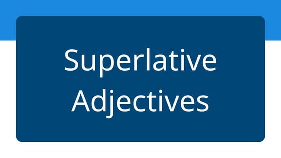 Comparative And Superlative Form Of Adjectives | PPT