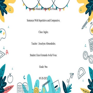 Presentación comparativos y superlativos | PPTX