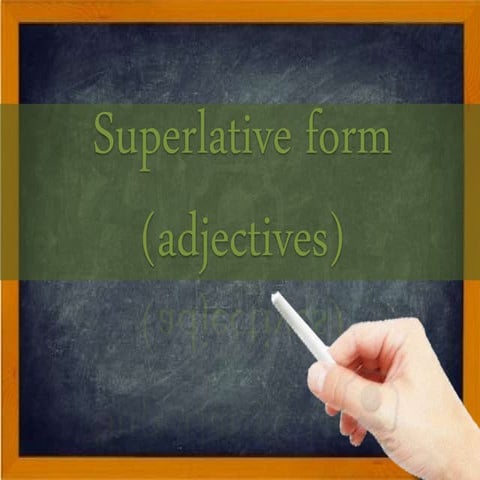 Superlative form 1 | PPTX
