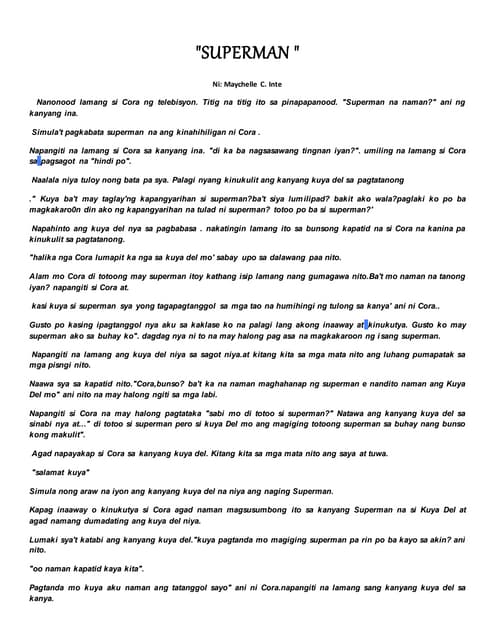 Ang Dalawang Magkaibigan | DOCX