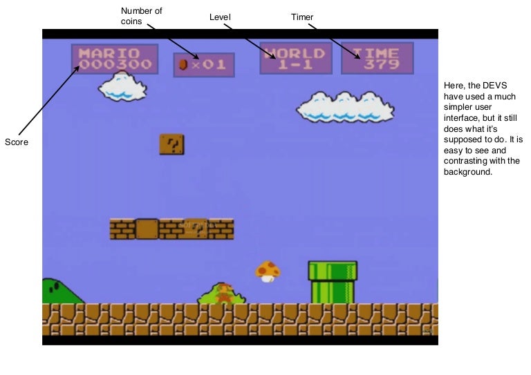 Super mario user interface 2