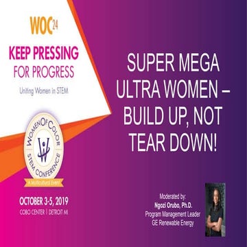 Super Mega Ultra Women – Build Up, Not Tear Down! | PPT