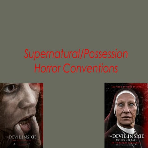 Codes and conventions and iconography of horror films | PPTX