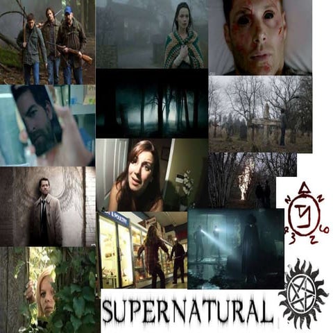 Supernatural thriller mood board | PPTX