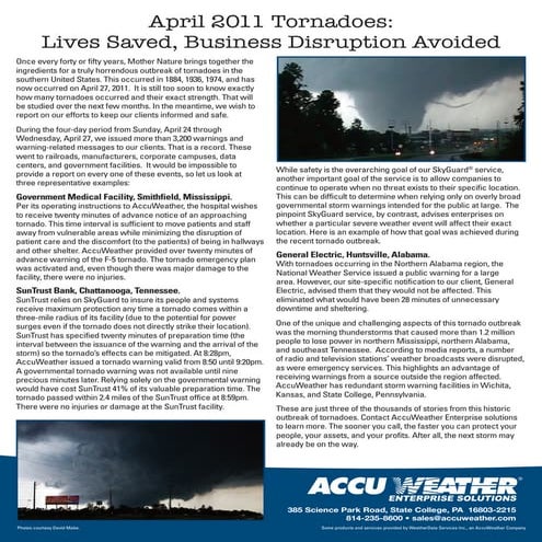Super Tornado Outbreak April 2011 | PDF