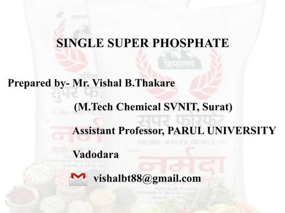Phosphoric acid [CHEMICAL PROCESSS INDUSTRIES] | PPT