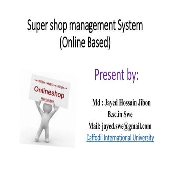 Super shop management system | PPTX