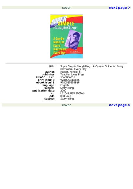 Super simple storytelling | PDF Super simple storytelling | PDF