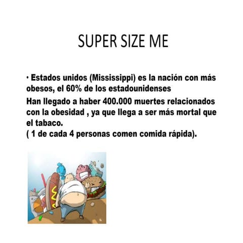 Ficha tecnica "Super size me" | DOCX