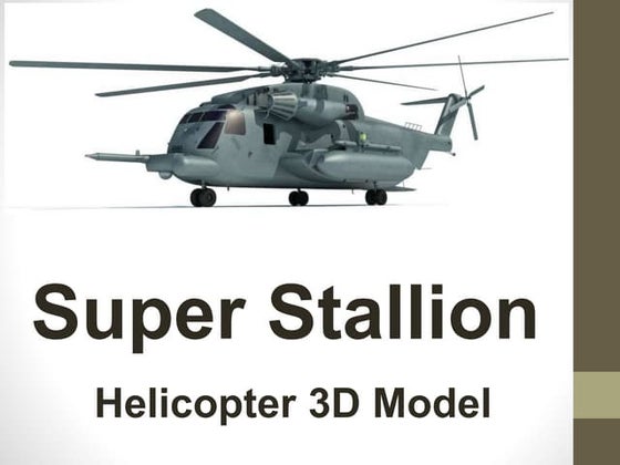 MARINE ONE SEA KING HELICOPTER 3D MODEL | PPT