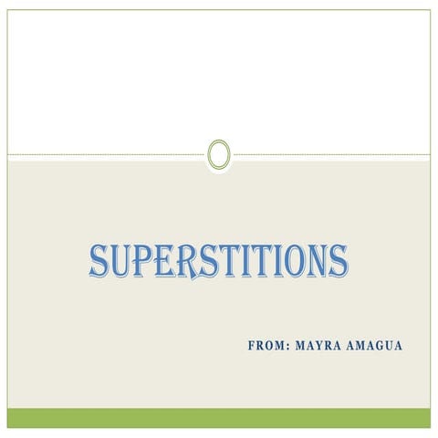 Superstitions | DOCX