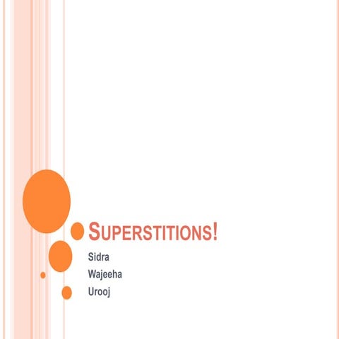 Superstitions | PPTX