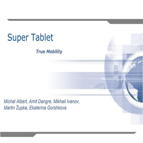 Super tablet venturelab1 | PPT