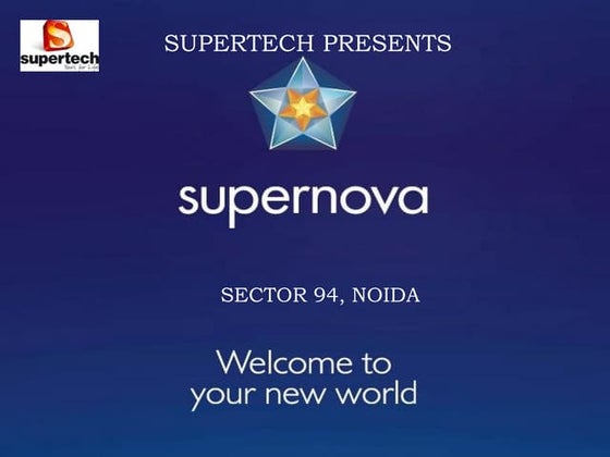 supertech supernova queen tower at noida | PPTX