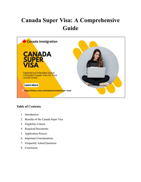 Super visa processing time | PDF
