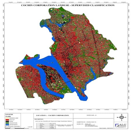 Cochin Corporation Landuse Classification Using The Sentinel 2 Image A Supervised
