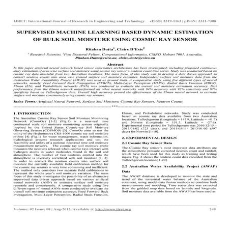 Supervised machine learning based dynamic estimation | PDF