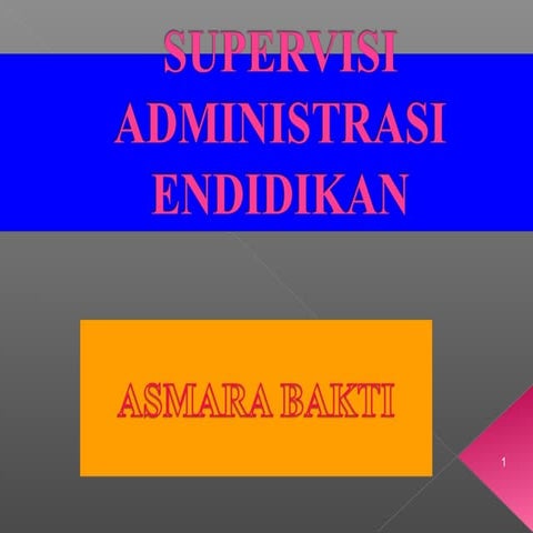 Supervisi pendidikan | PPT