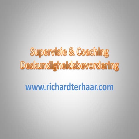 Supervisie & Coaching Ppt Voor Youtube | PPTX