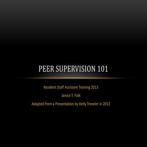 Steps for Confrontation - Resident Assistant Training | PDF
