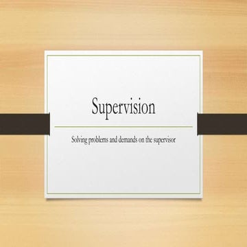 Supervision2 | PPTX