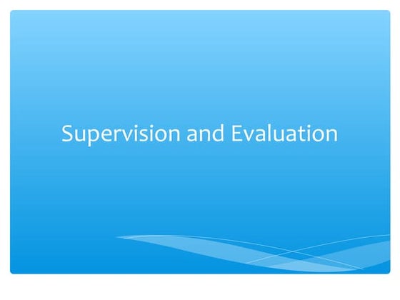 Chapter 1 - Supervisions for successful school | PPT