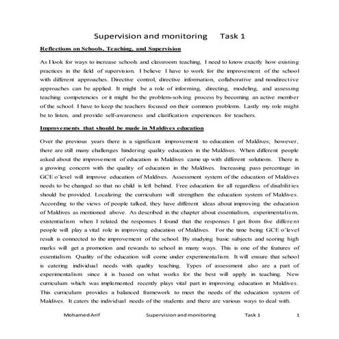 Supervision and monitoring | DOCX