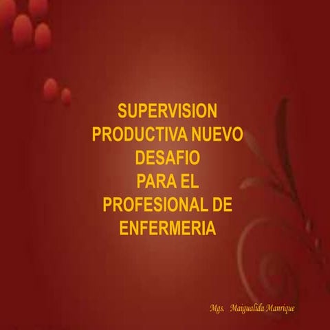Supervision de personal | PPTX
