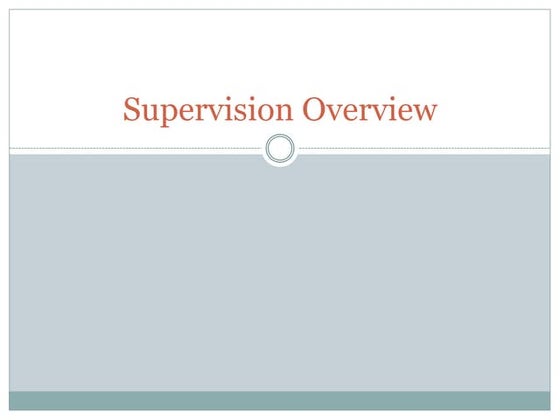 SUPERVISION AND ITS QUALITIES AND EXAMPLES | PPT