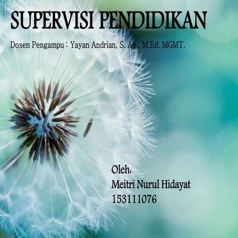 Supervisi pendidikan | PPTX
