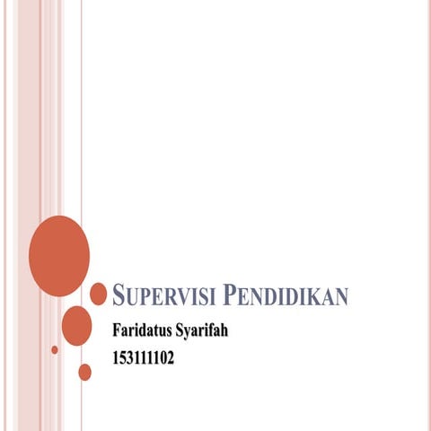 Supervisi Pendidikan | PPTX