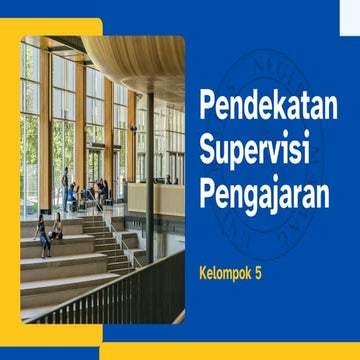 Supervisi Pengajaran - Pendekatan Supervisi Pengajaran | PDF