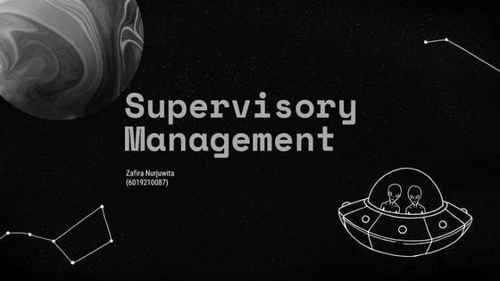 Supervisory management | PPT