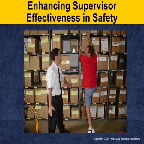 Supervisor Safety Training | PPT