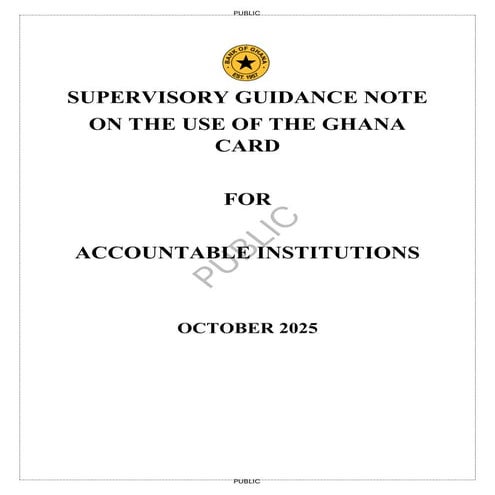 Ghana Card now compulsory for every bank transaction - Here are the new ...