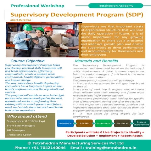 Supervisory Development Program - Short Duration | PDF