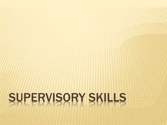New Supervisor Training PowerPoint: First Time Supervisor and ...
