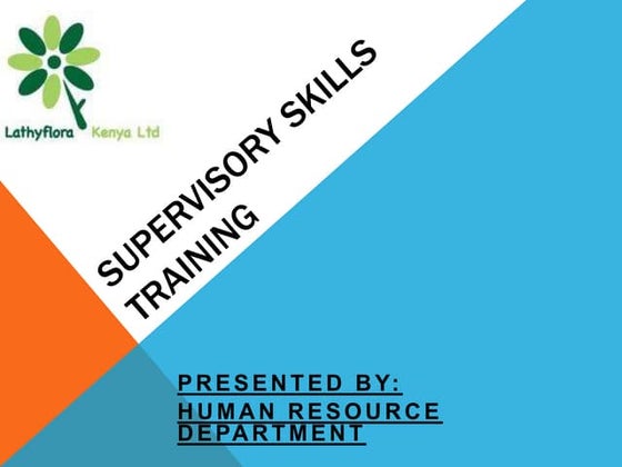 New Supervisor Training PowerPoint: First Time Supervisor and ...
