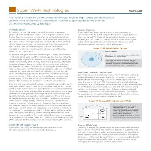 Super wifi overview | PDF