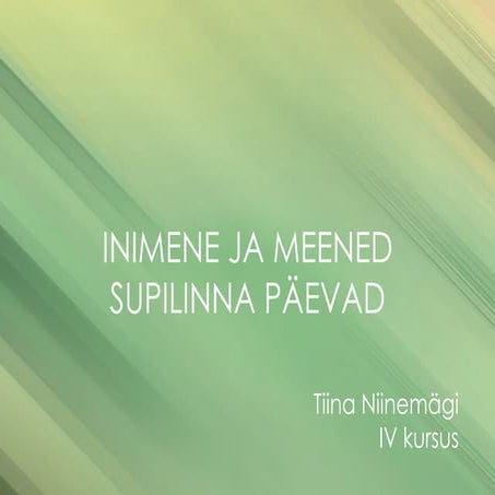 Inimene ja meened | PDF