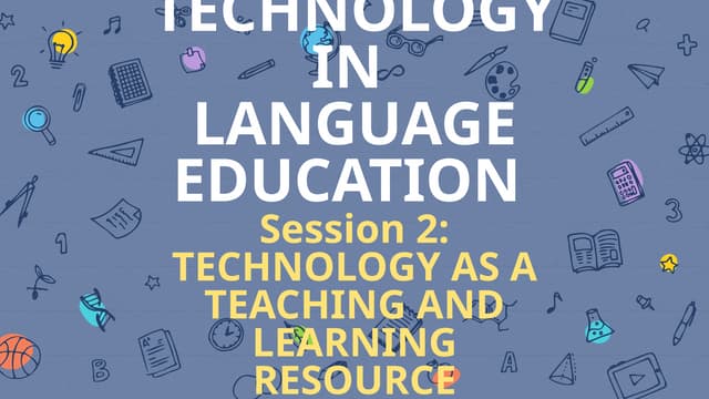 Technology and language learning | PPTX
