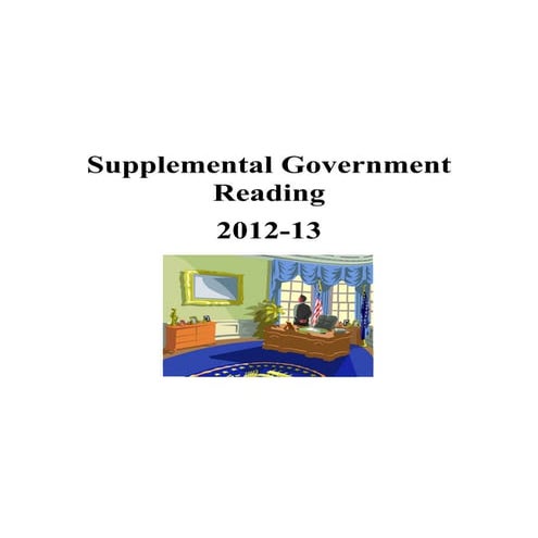 Supplemental government reading 2012 | DOCX